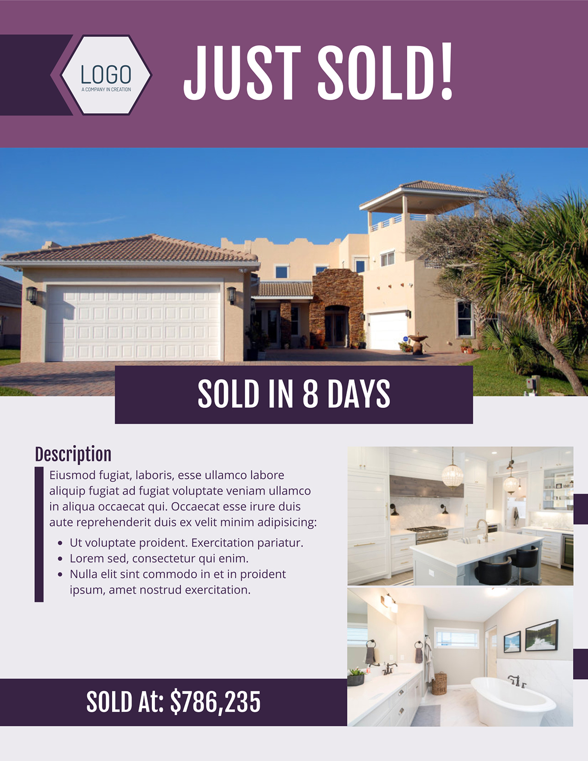 Real Estate Just Sold Flyer Templates Xara 